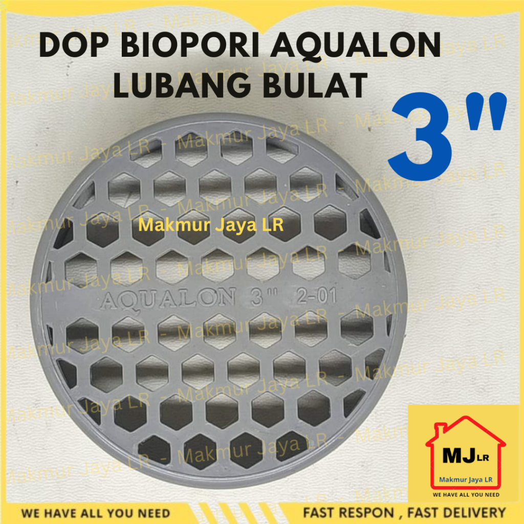 Jual DOP Saringan BIOPORI 3" 3 inch lubang bulat END CAP Walet Tutup ...