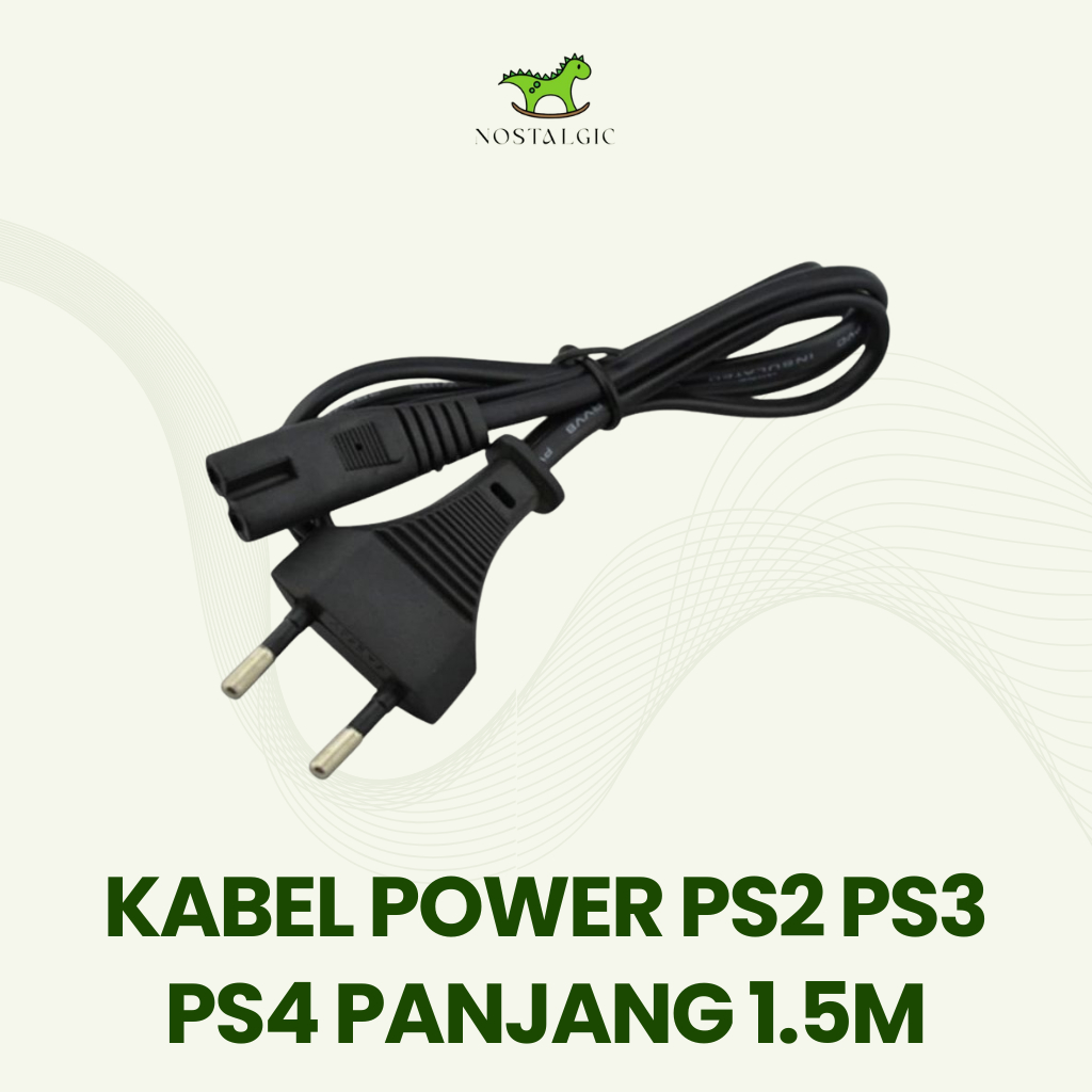 Jual Kabel Power Ps2 Ps3 Ps4 Panjang 1.5m Multi Fungsi | Shopee Indonesia