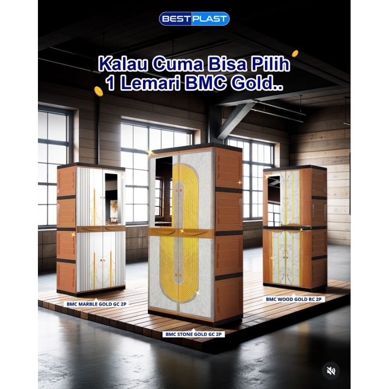 Jual Lemari Pakaian Plastik BestPlast BMC GOLD | Shopee Indonesia