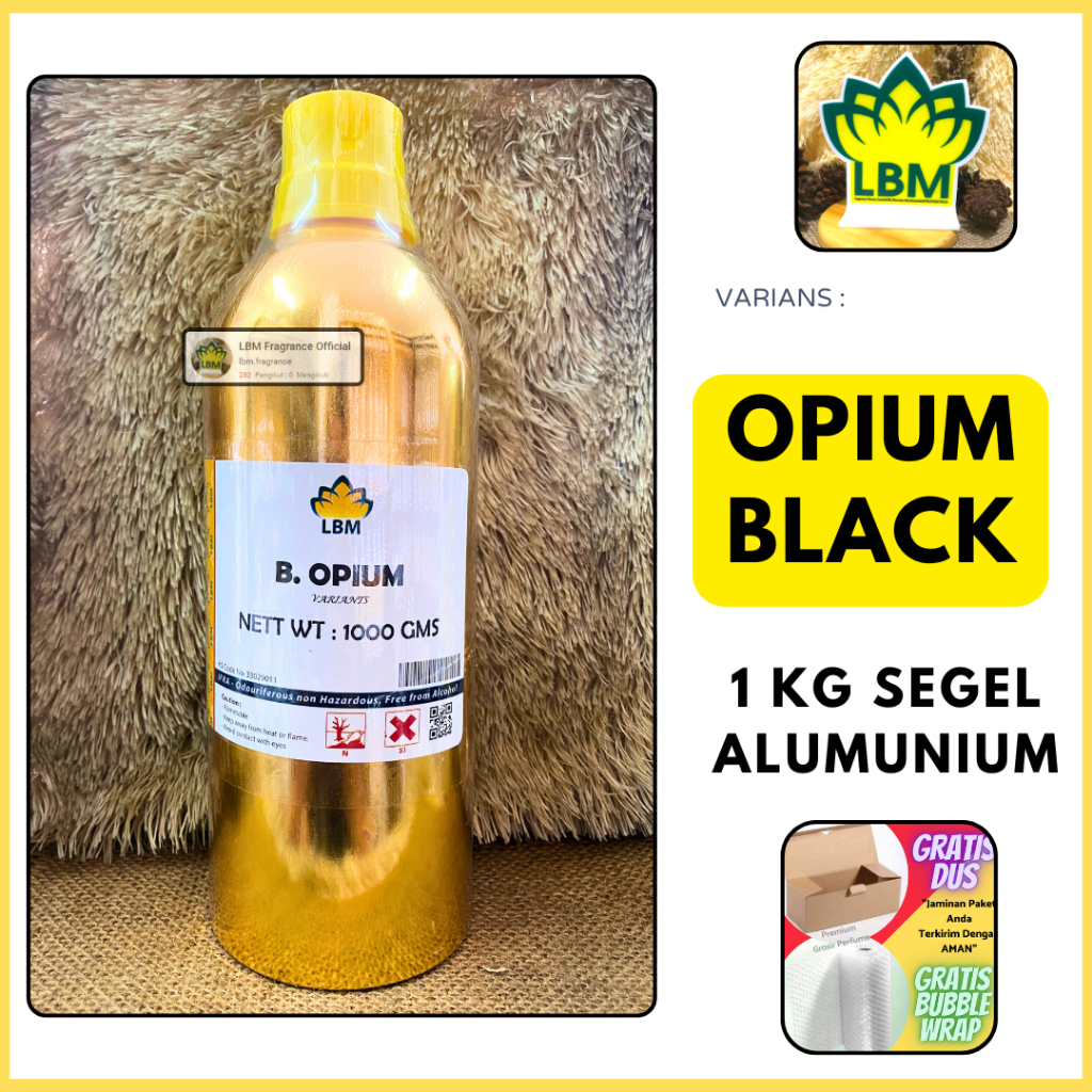 Jual Bibit Parfum OPIUM BLACK Packing 1 KG SEGEL Alumunium LBM ...
