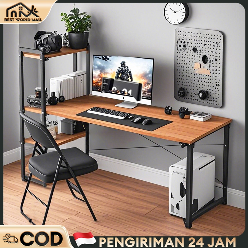 Jual Meja Belajar Kayu/Meja Kerja/Meja Gaming Minimalis/Meja Belajar ...