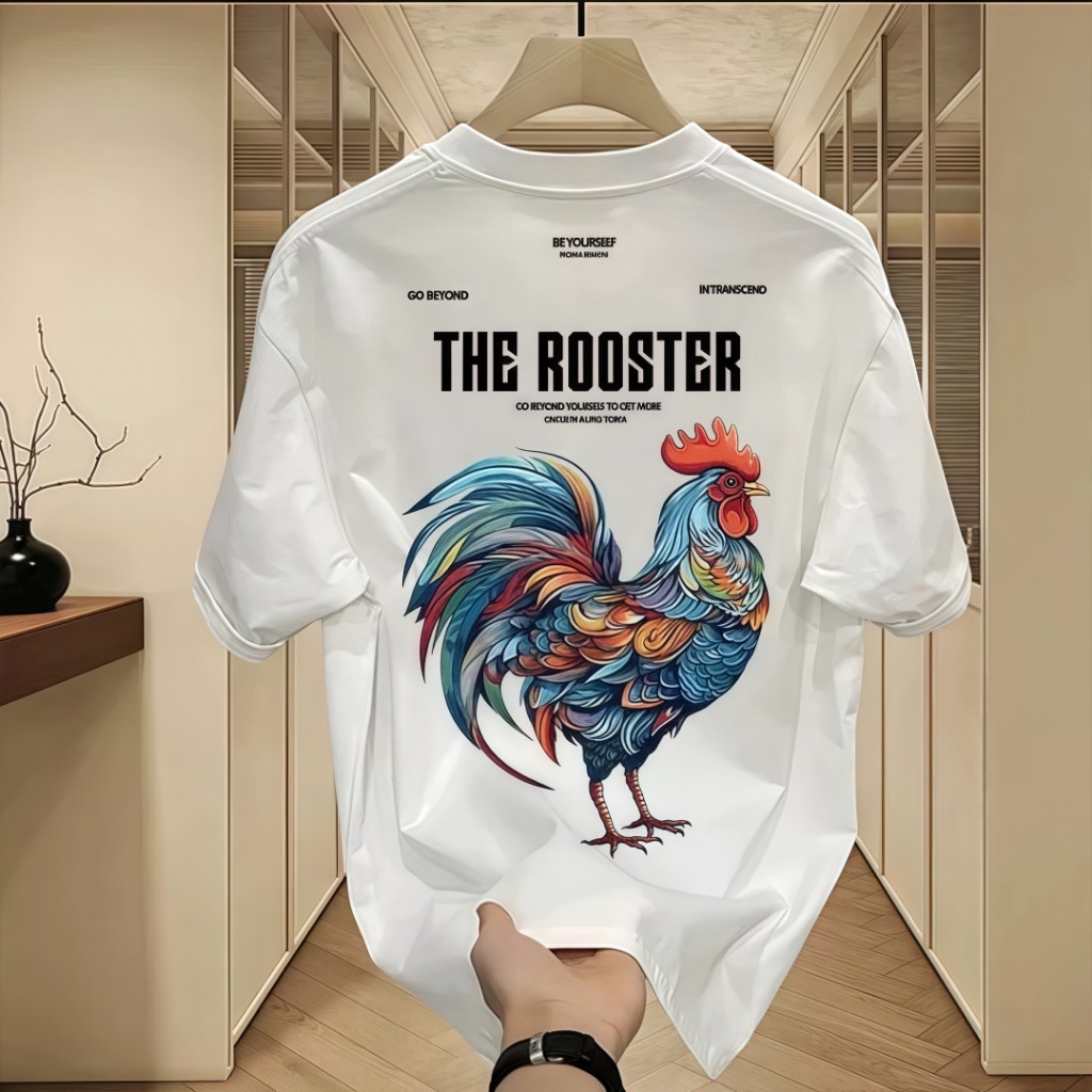 Jual COD Kaos T dengan motif hewan yang trendy gaya Amerika, atasan ...