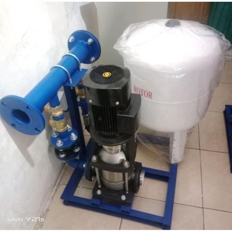 Jual Pompa Booster satu set lengkap dengan panel dan pressure tank, svm ...
