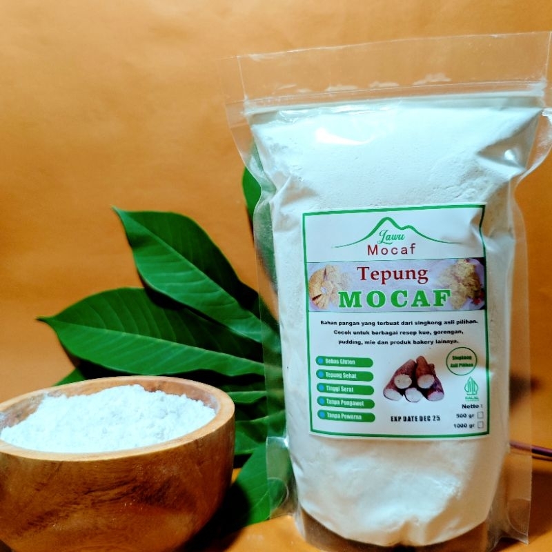 Jual Tepung Mocaf Lawu Mocaf Gluten Free 500Gram Kemasan Ziplock ...