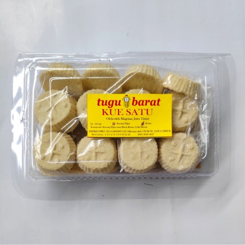 Jual Kue Satu Kacang Hijau TUGU BARAT khas Magetan isi 12 pcs | Shopee ...