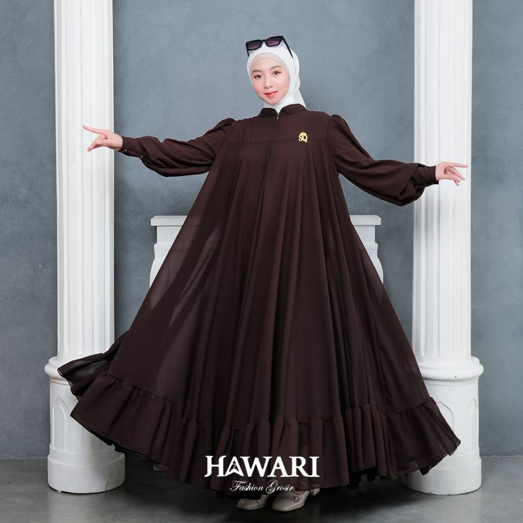 Jual HAWARI - Gamis Ruhaima Series Gamis Daily Muslim Wanita Ceruty ...