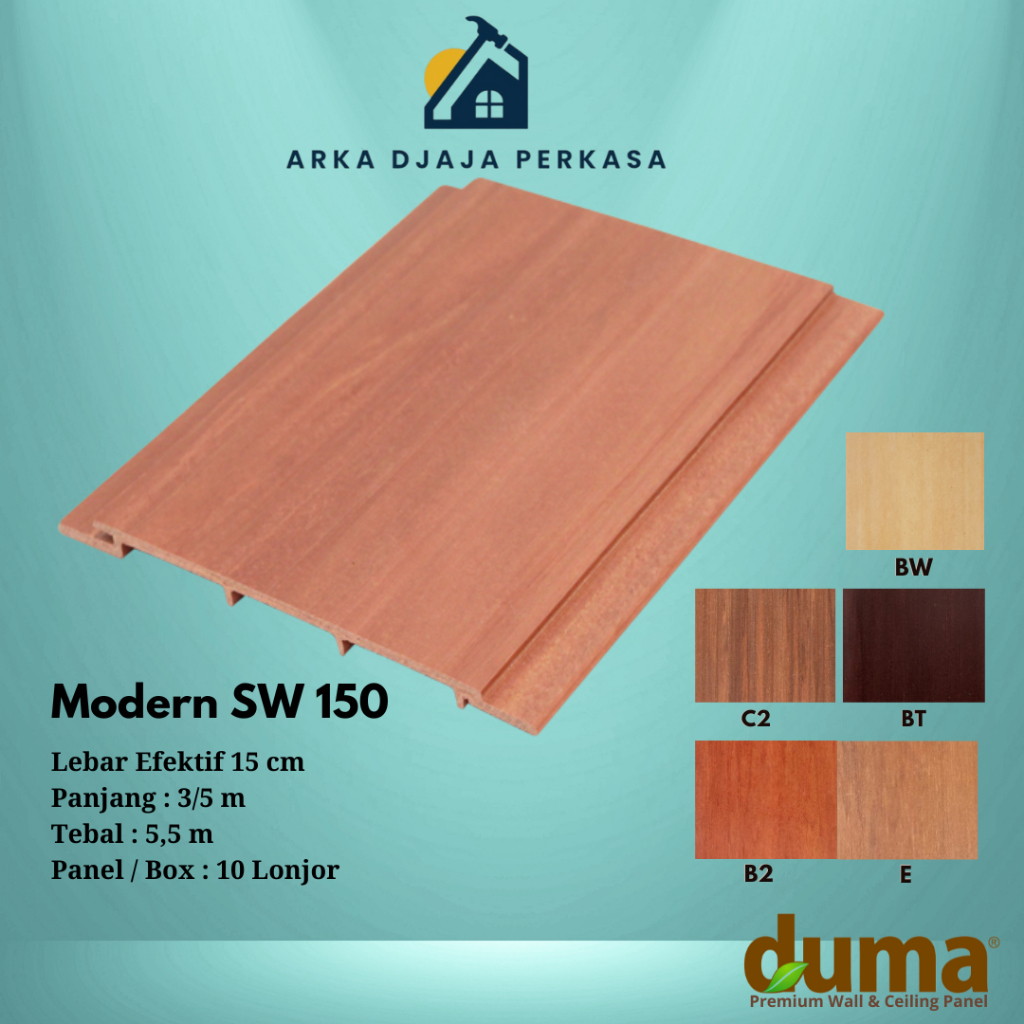 Jual Duma Panel Modern SW 150 Bahan WPC Pelapis Dinding dan Plafon ...