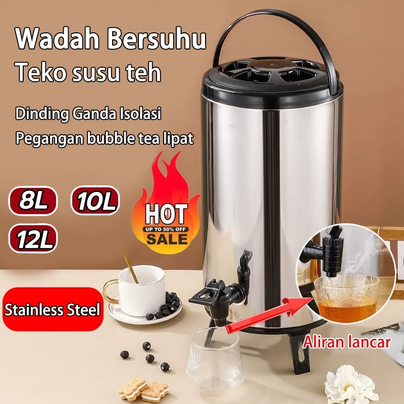 Jual Termos Air Milk Tea Bucket Water 8 10 12 Liter /Dispenser Minuman ...
