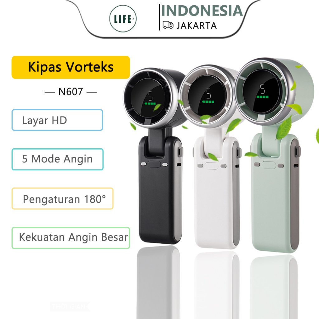Jual Kipas Tangan Mini Turbo 5 Speed - Angin Super Kencang, Layar ...