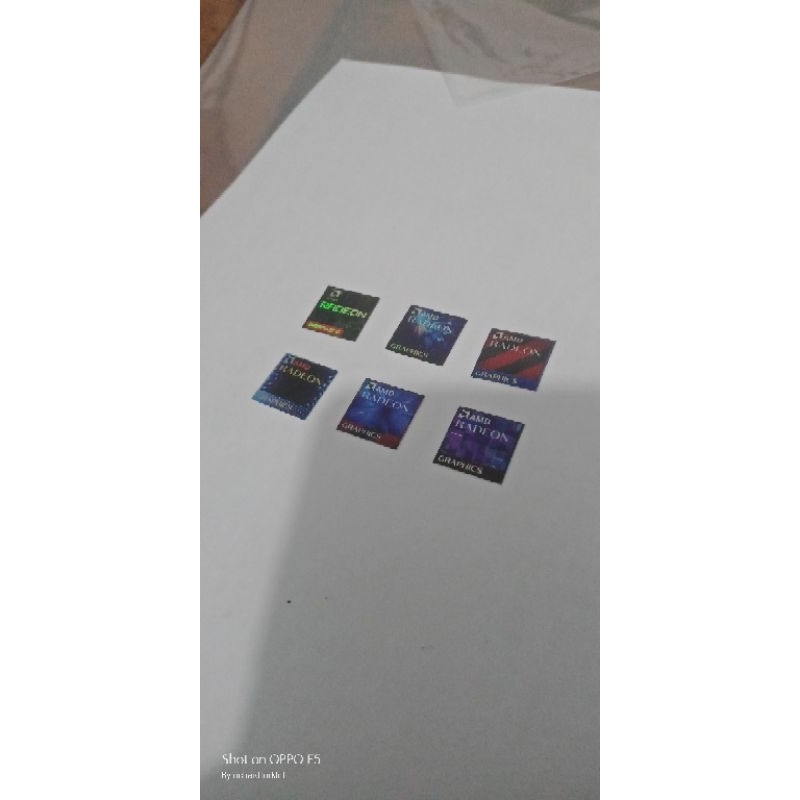 Jual stiker amd radeon graphics rare series hologram 2025 | Shopee ...