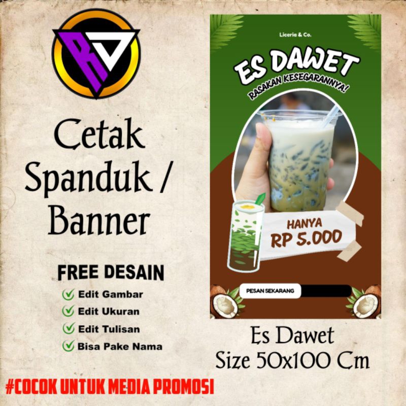 Jual Spanduk Banner Es Dawet Ready Stok | Shopee Indonesia