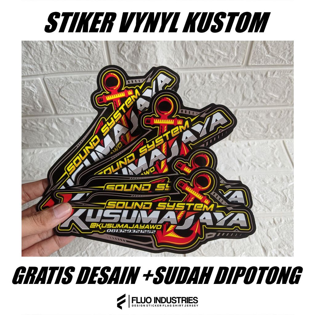 Jual PRINT CETAK STIKER STICKER CUSTOM KUSTOM VYNYL CUTTING PUTUS / DIE ...