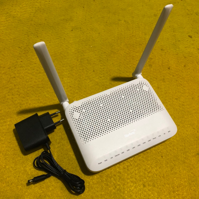 Jual ONT GPON_FIBERHOME HG6145D2 DualBand + Adaptor 12v 1A | Shopee ...