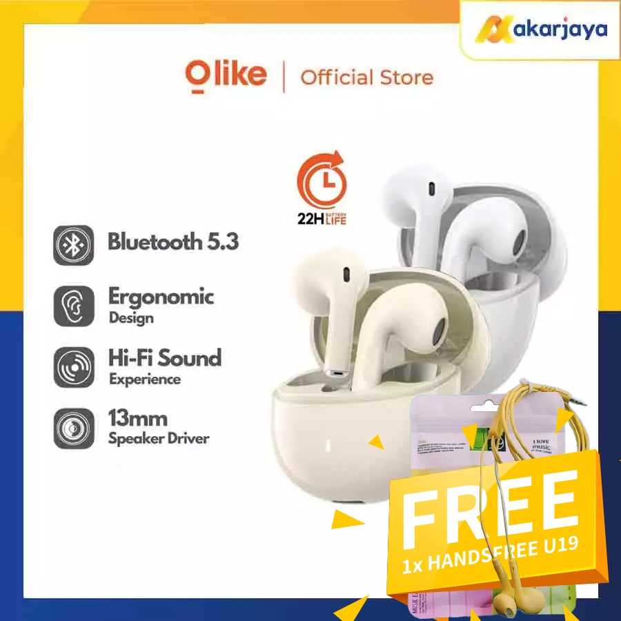 Jual (Free Headset U19) Olike T111 TWS True Wireless Earbuds Headset Bluetooth 5.3 HiFi Sound ...