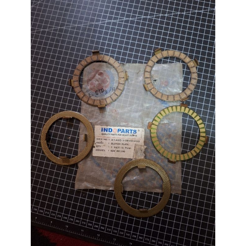 Jual kampas plat kopling suzuki RC100 RC 100 original indopart stok lama | Shopee Indonesia