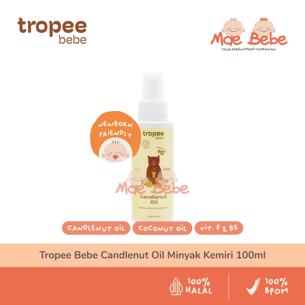 Jual Tropee Bebe Candlenut Hair Oil Minyak Kemiri Perawatan Rambut Anak ...