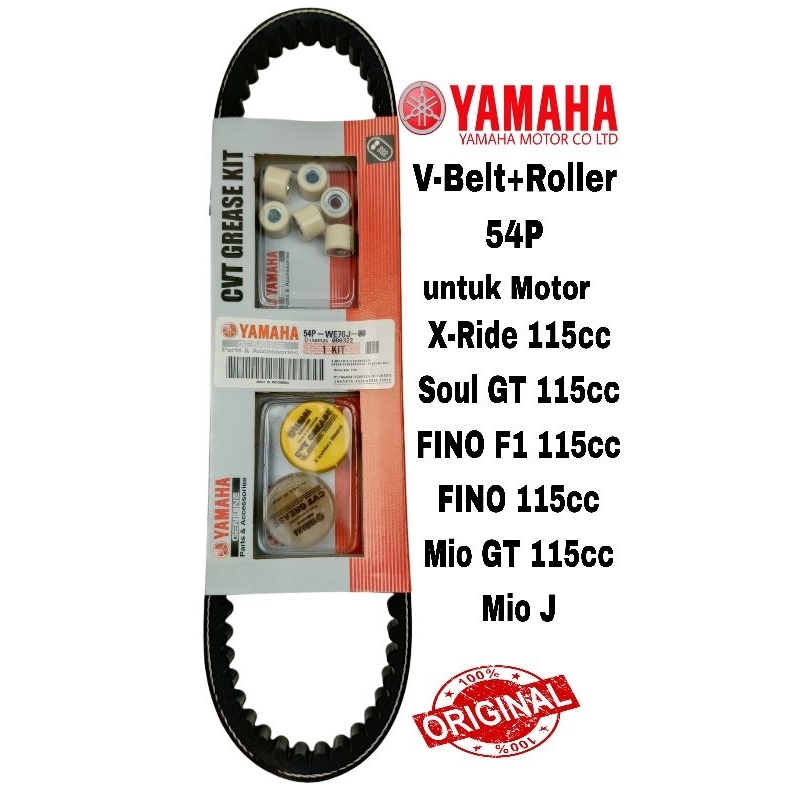 Jual Vanbelt Set Roller 54P ORI YAMAHA Mio J, Mio GT,X-Ride, FINO F1, Soul GT | Shopee Indonesia