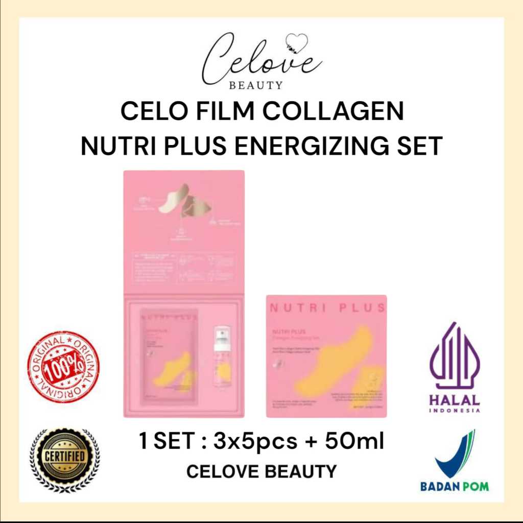 Jual [ READY STOCK ] CELO FILM COLLAGEN NUTRI PLUS SET - INFUSION MASK ...