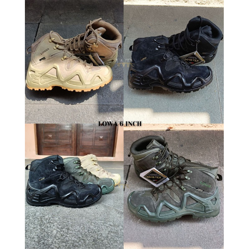 Jual SEPATU LOWA TACTICAL 6inc /SEPATU LOWA CHINA GOROTEX | Shopee ...