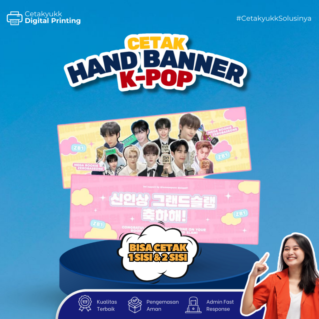 Jual Cetak Hand Banner Handbanner Slogan Freebies Kpop Custom Termurah ...