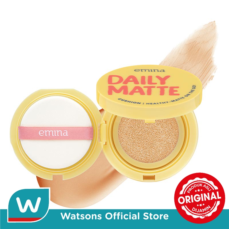 Jual Emina Daily Matte Cushion W02 Natural 15 g | Shopee Indonesia