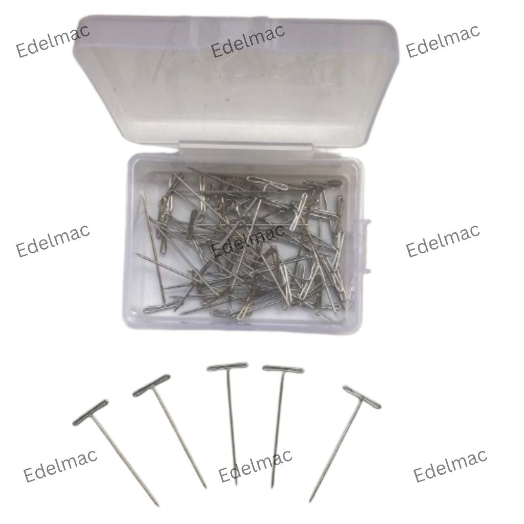 Jual Jarum Pentul Bentuk T Push Pins Needle for Art Board Padded Cork ...