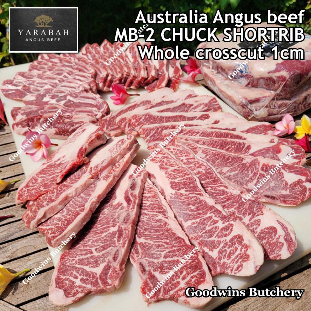 Jual Iga sapi konro beef CHUCK SHORTRIB CROSSED CUT bonein boneless 3-4 ...