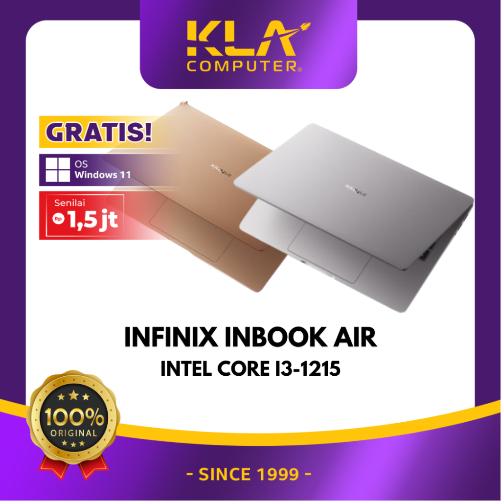 Jual INFINIX INBOOK AIR Core I3 1215 8GB 512GB Windows 11 14.0"WUXGA ...