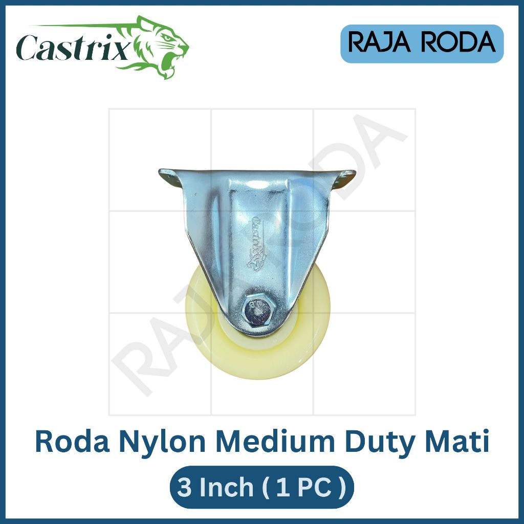 Jual Castrix Roda Nilon Troli Steling Etalase Rak Mati 3" Nylon Medium ...