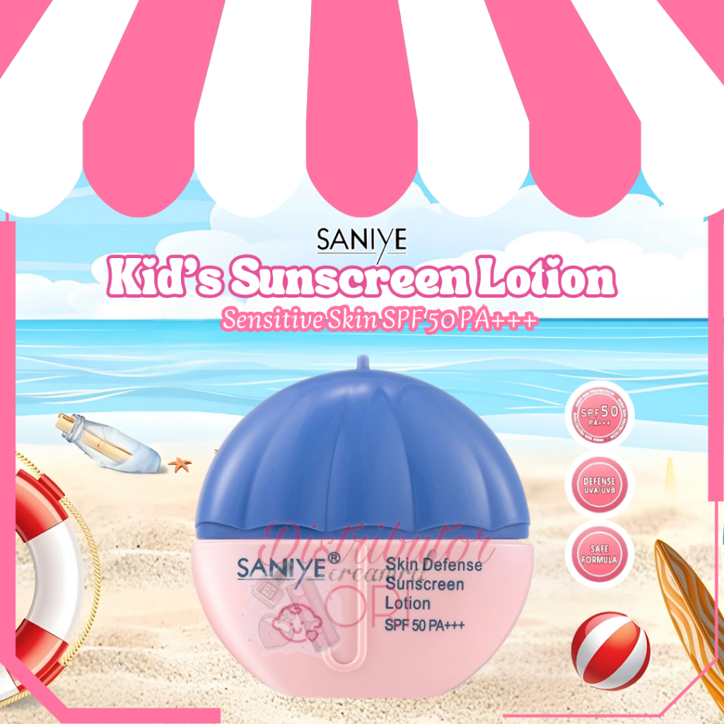 Jual SANIYE [BPOM] NEW Kid's Sunscreen Lotion Sensitive Skin SPF 50 PA ...