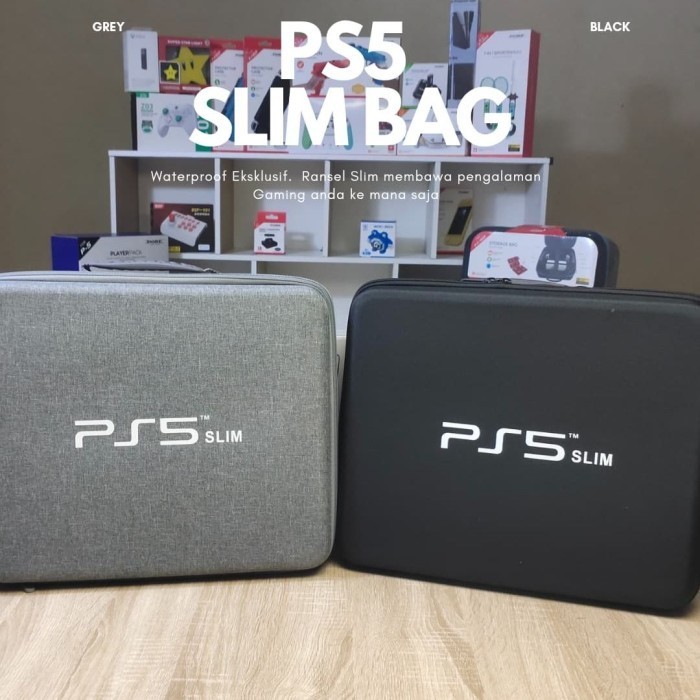Jual Travel Case Tas Console PS5 Slim Waterproof Tas Koper PS 5 slim ...