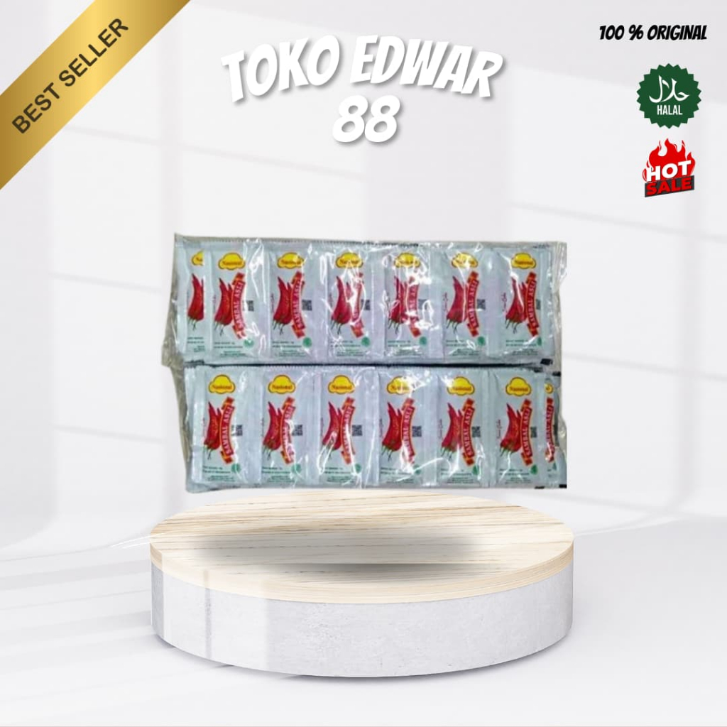 Jual SAOS SAMBAL NASIONAL SACHET STICK 9 GR ISI 24 PCS | Shopee Indonesia