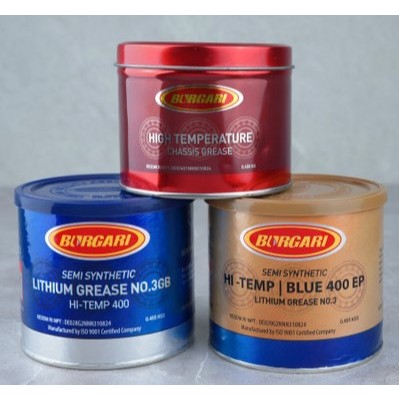 Jual Grease Pelumas Stempet Gemuk Burgari Semi Synthetic Lithium No 3GB Hi High Temp 455G ...