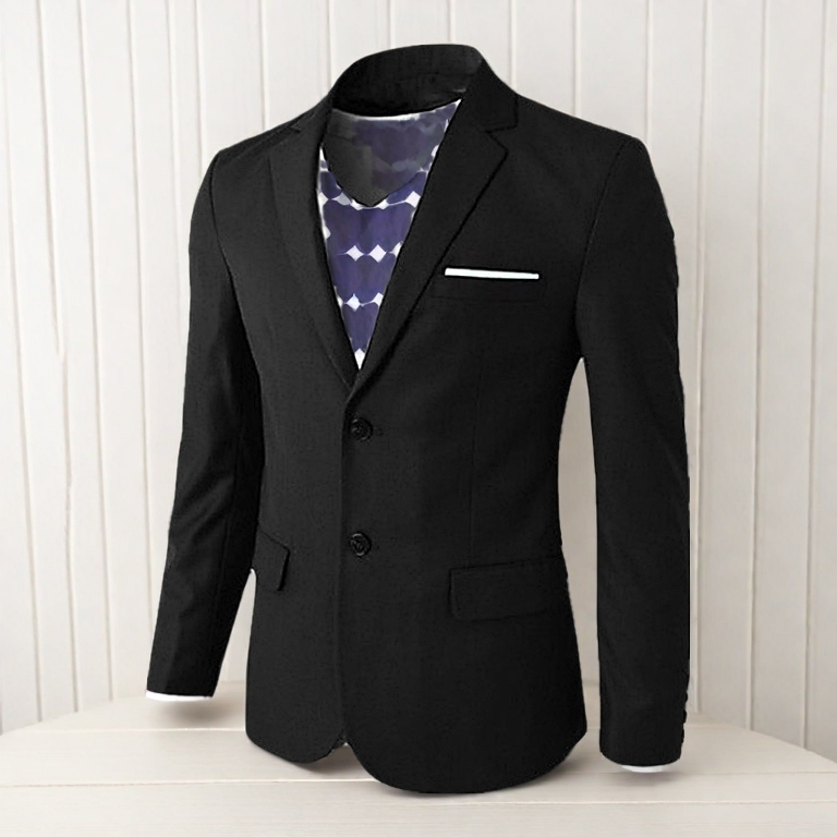 Jual Freestyle Jas Blazer Pria Hitam kancing 2 Slimfit Formal Premium | Shopee Indonesia