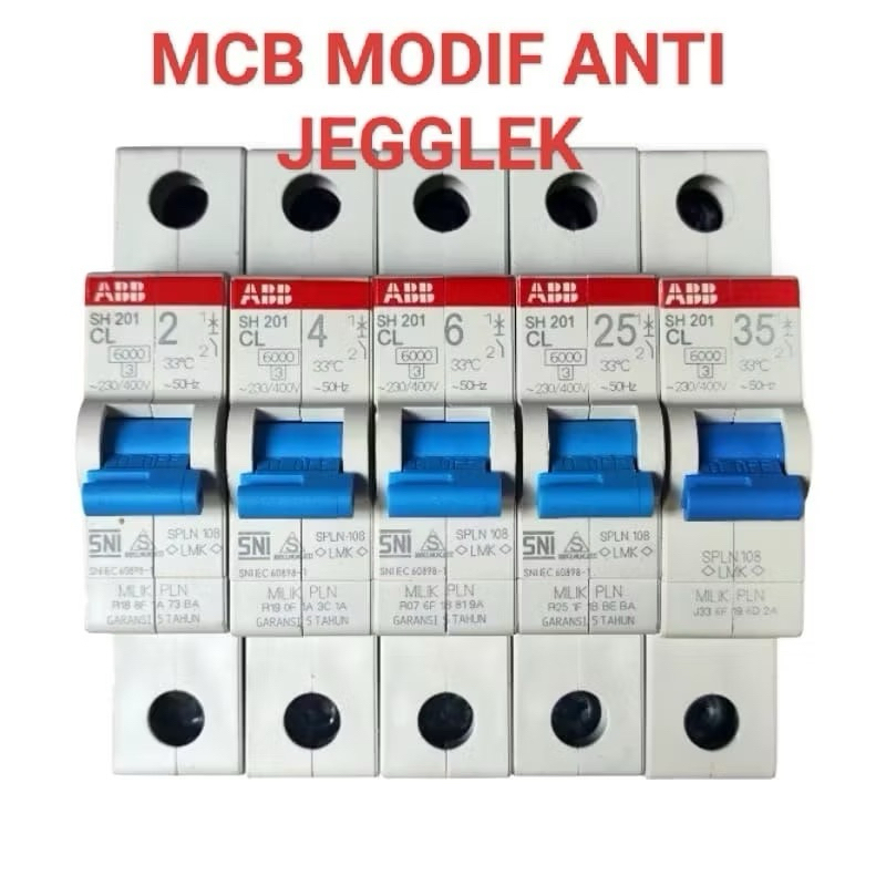 Jual MCB ABB SH 201 ANTI JEGLEK ORIGINAL | Shopee Indonesia