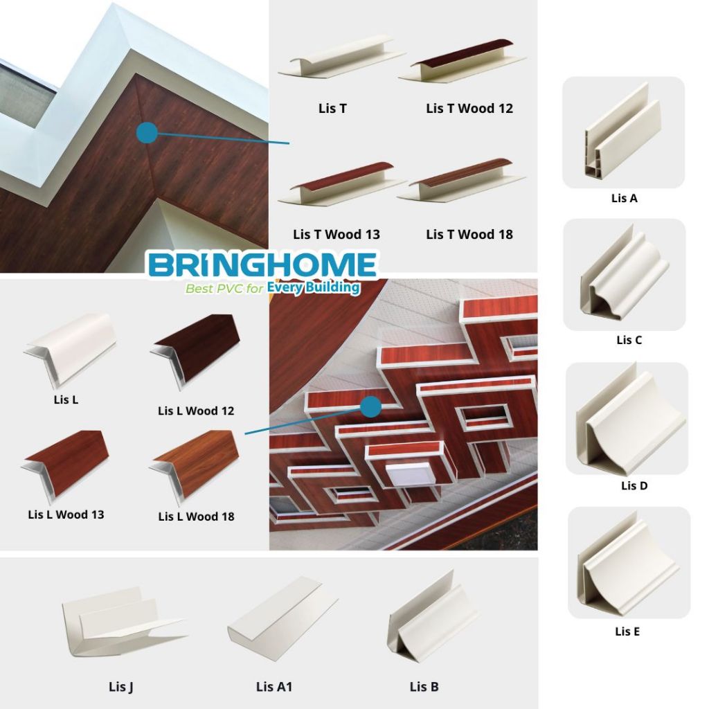 Jual BRINGHOME Lis Dinding PVC Lis Plafon PVC Lis Sudut Plafon Untuk Pinggiran Dan Aksesoris ...