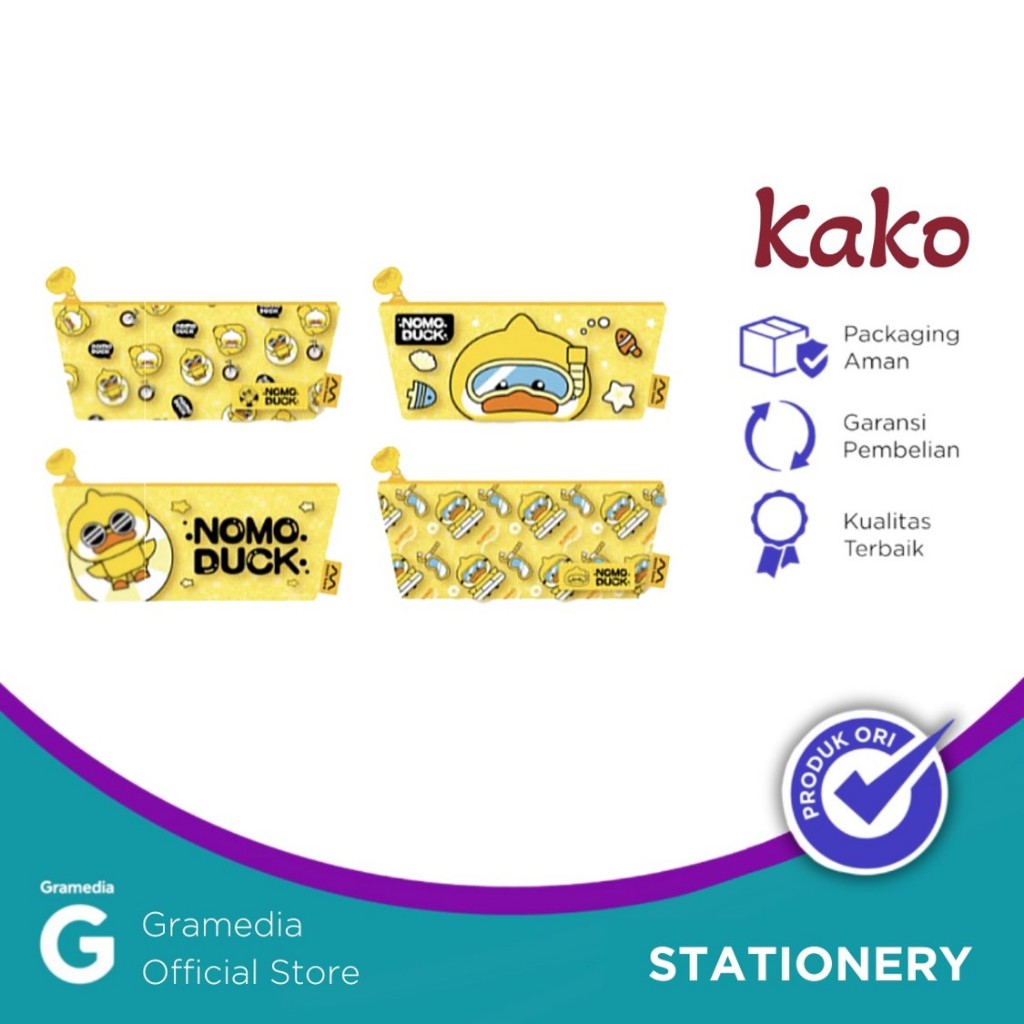 Jual Kako Pencase Trapezoid Nomo Duck Yellow Summer Series | Shopee ...