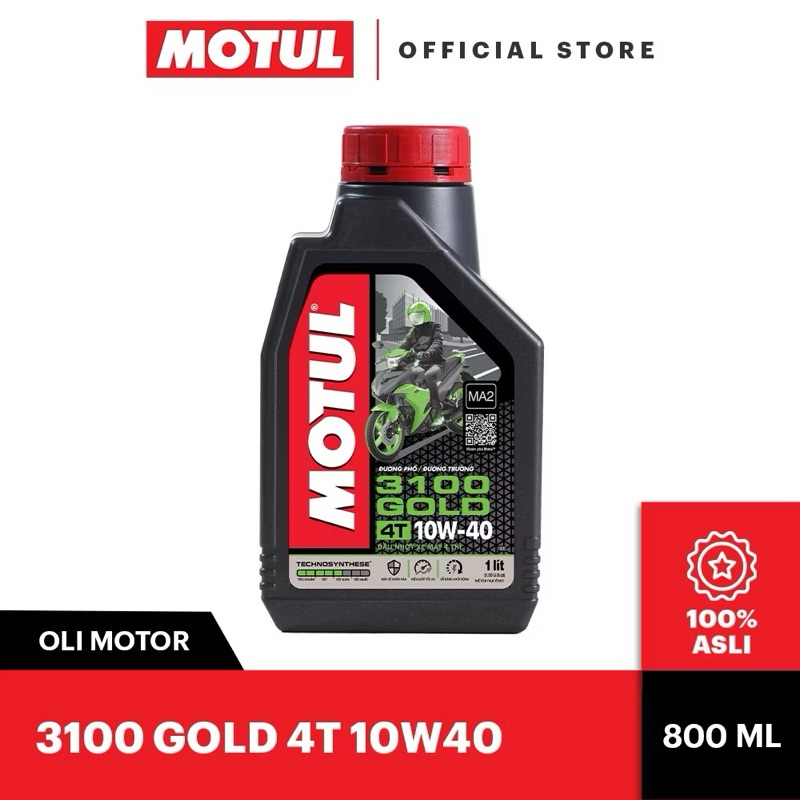 Jual OLI MOTUL 3100 10W 40 1LITER ORIGINAL | Shopee Indonesia