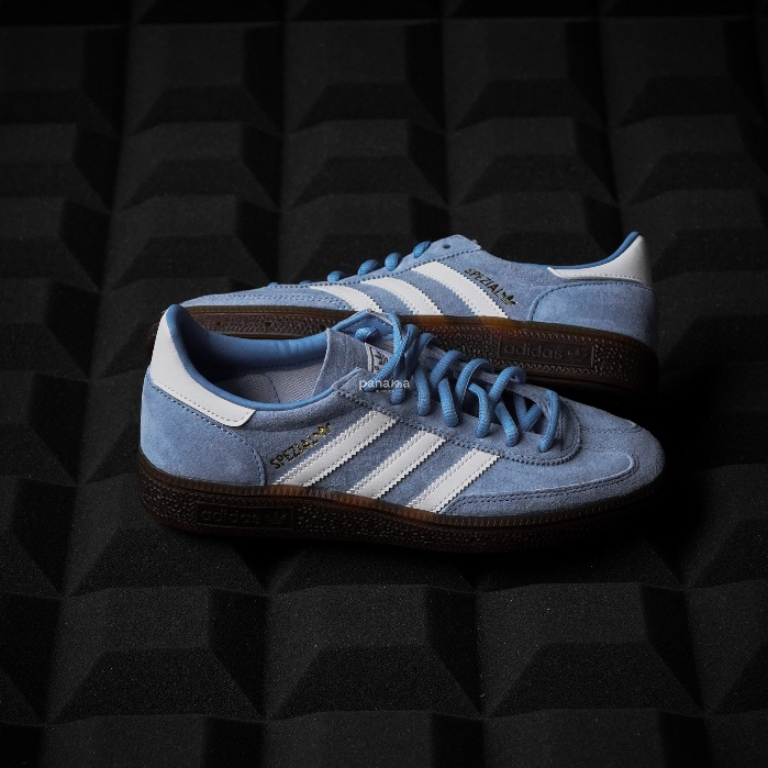 Jual Adidas Originals Handball Spezial Light Blue / Ice Blue 100% ...