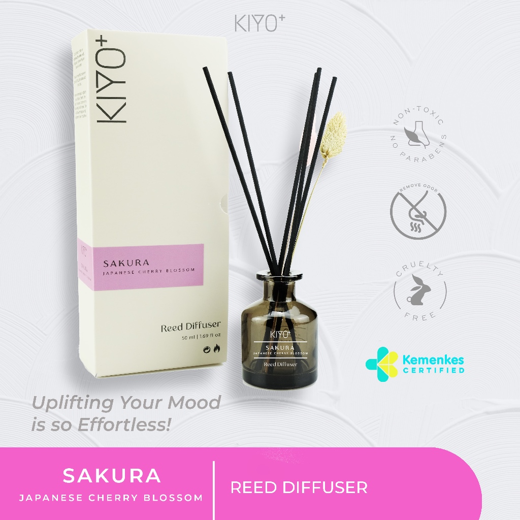 Jual KIYO+ Reed Diffuser: SAKURA / Japanese Cherry Blossom 50ml ...