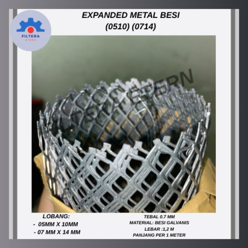 Jual Expanded Metal Besi (0510) (0714) (Expanded Mesh) | Shopee Indonesia