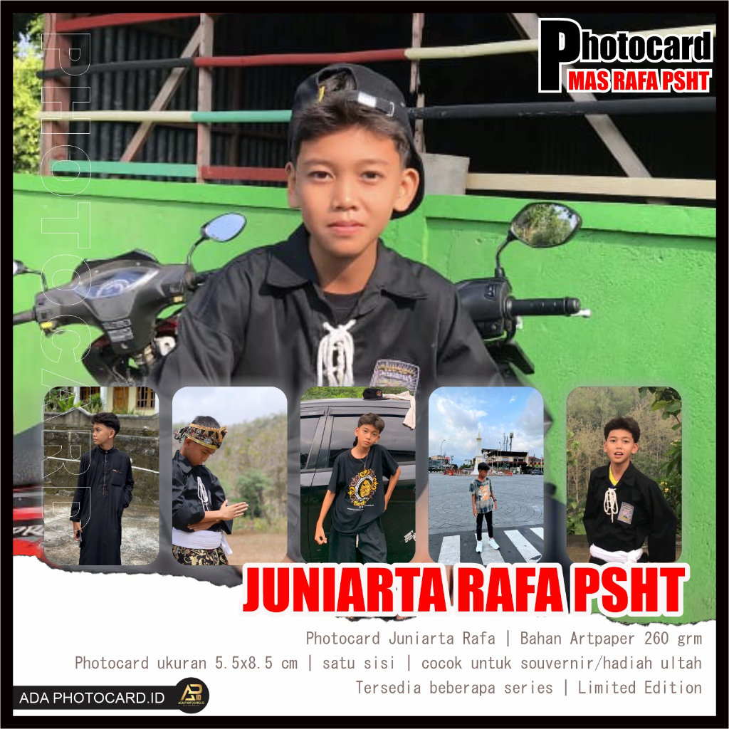 Jual Photocard Mas Rafa PSHT (Juniarta Rafa) isi 50 Pcs Fanmade | Bonus Ganci, Rare Card, 2 PC ...