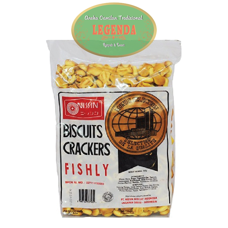 Jual Biskuits Crackers NISSIN Fishly 300 Gr Gram Biskuit Bentuk Ikan ...