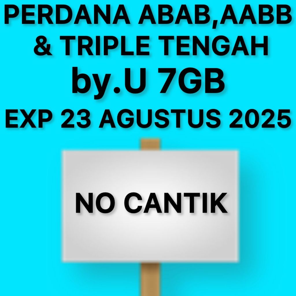 Jual Perdana Telkomsel by.U 7GB (ABAB, AABB & TRIPLE TENGAH) | Shopee Indonesia