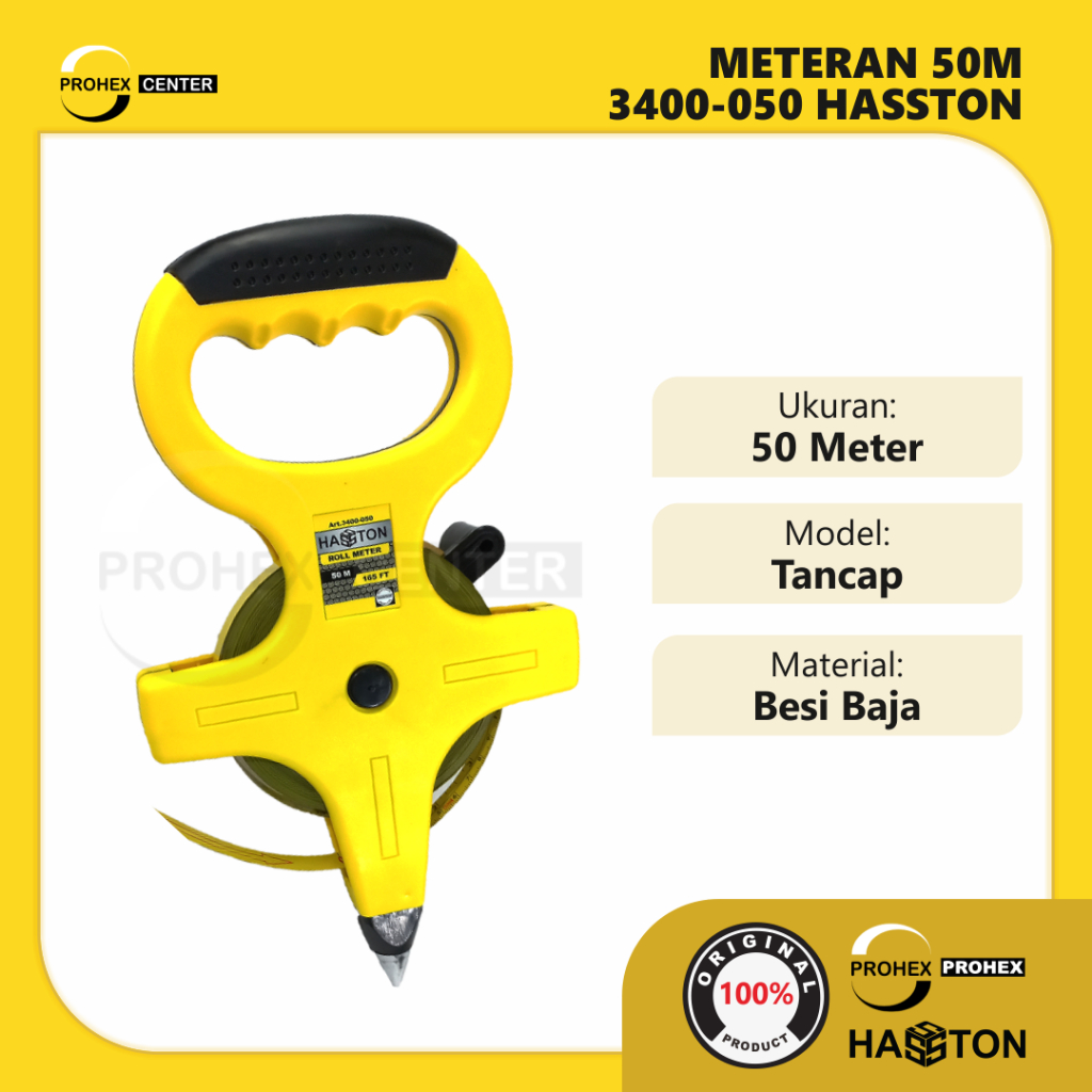 Jual Meteran Plat Baja IGM 50 meter - Meteran Tancap 50m Meteran Roll ...