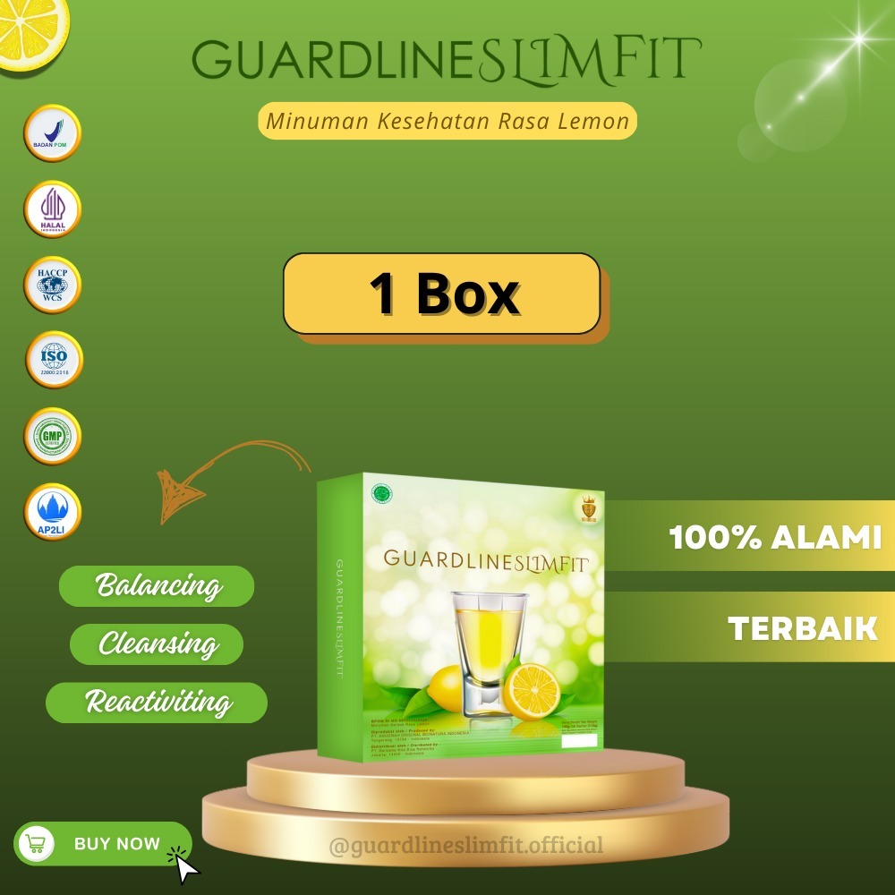 Jual Guardline Slimfit - Minuman Fiber Rasa Lemon 1 Box isi 10 Sachet ...