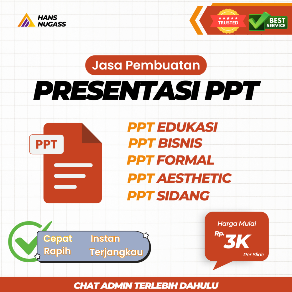 Jual Jasa Pembuatan Presentasi PPT (Powerpoint) | PPT Sempro | PPT Semhas | Tugas PPT | Desain ...