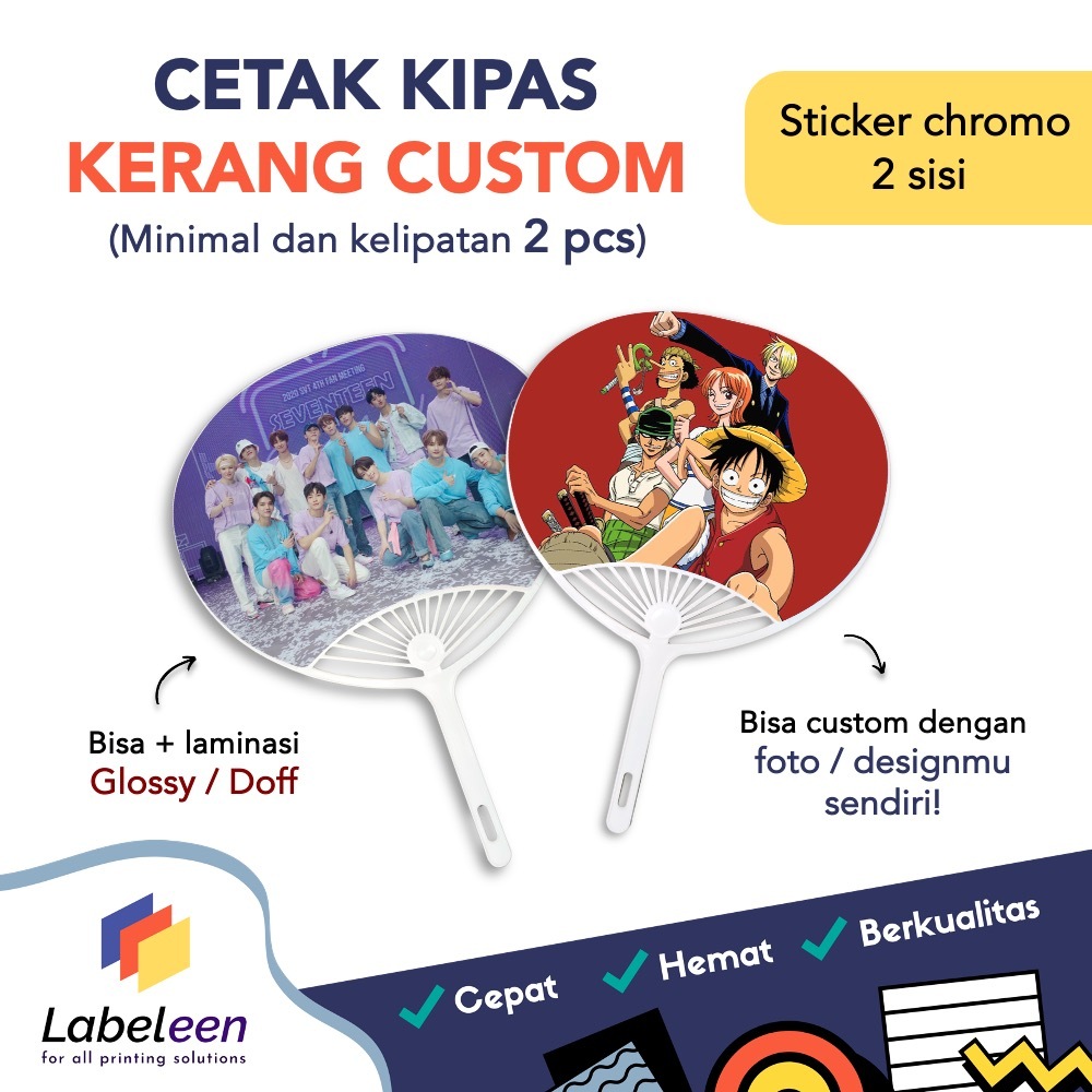 Jual Kipas Kerang Custom | Souvenir Kipas Satuan | Kipas KPOP Anime ...