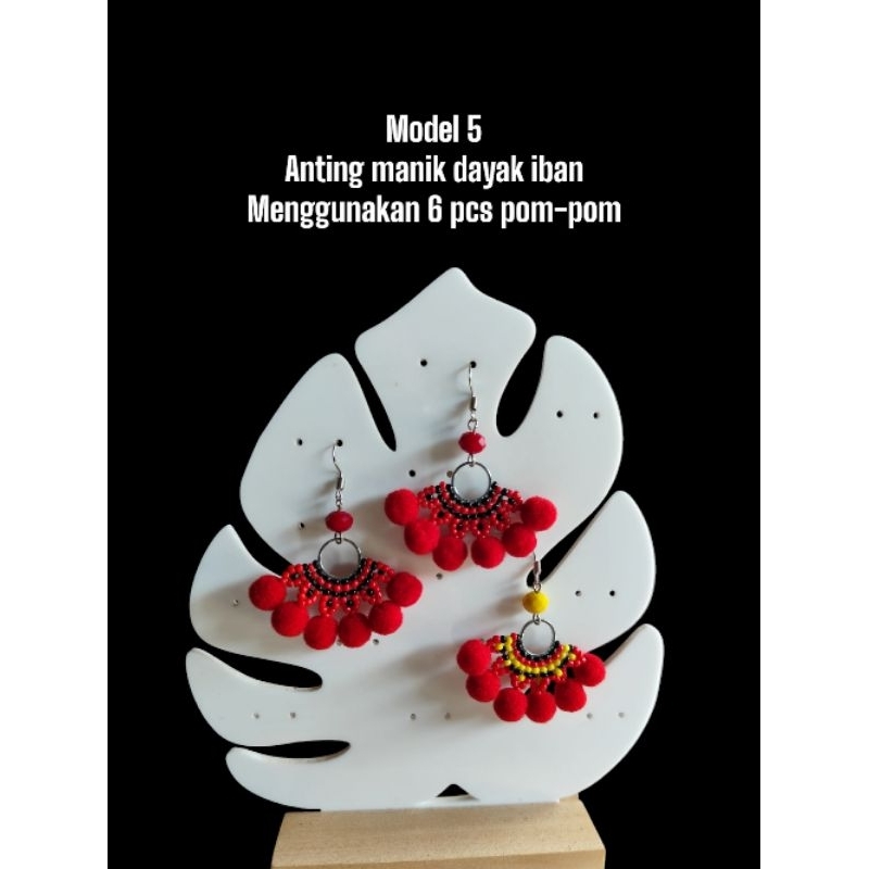 Jual Model 5 - anting manik dayak / anting khas dayak / aksesoris dayak ...