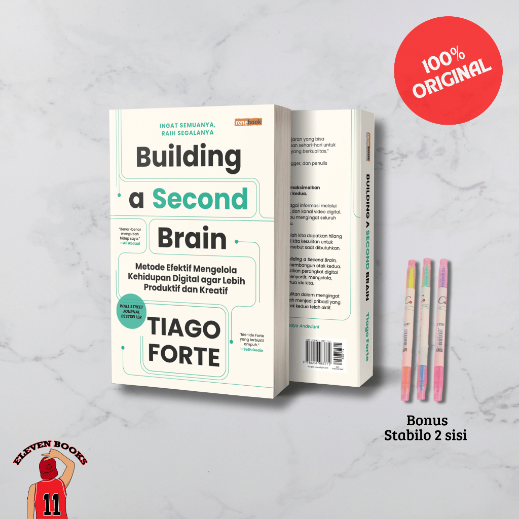 Jual Eleven Books Buku Terjemahan Building A Second Brain - Tiago Forte ...